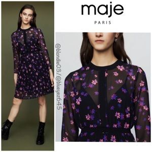 Maje Dresses | Red Dress | Poshmark